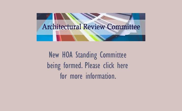 Archectural Review Committee Being Formed