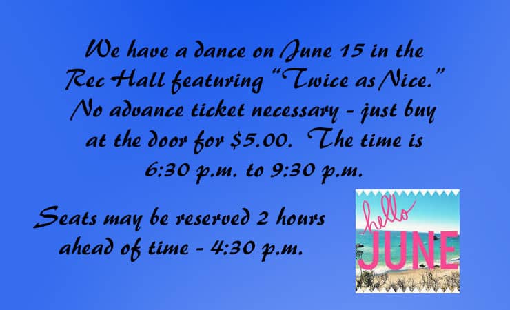June 15 Dance