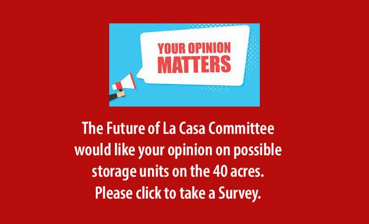 Storage Unit Survey on the 40 acres – May, 2021