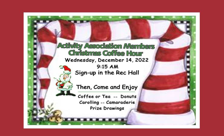 Christmas Coffee Hour, Dec. 14, 2022