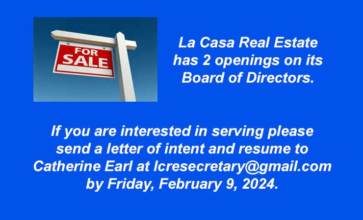 LCRE Board Openings