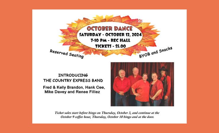Fall Dance – October 12, 2024
