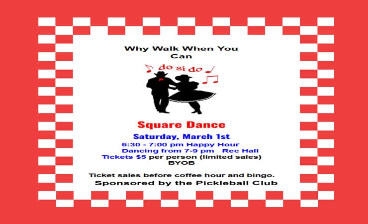 Pickleball Club Square Dance