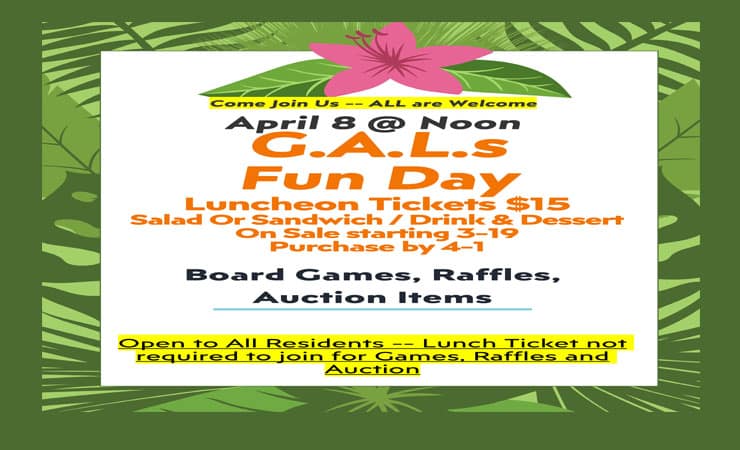 G.A.L.s Fun Day Coming Up!!!!