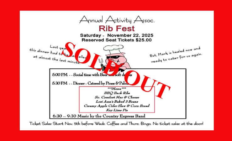 2025 Rib Fest Ticket Sales Start Wednesday, November 5.